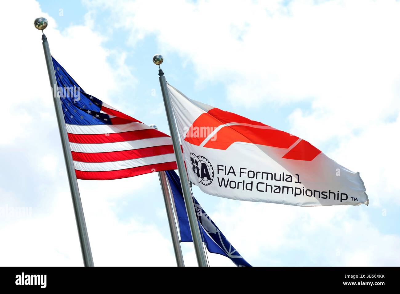 Miami, USA. 01st May, 2025. Paddock atmosphere - flags. 01.05.2025 ...