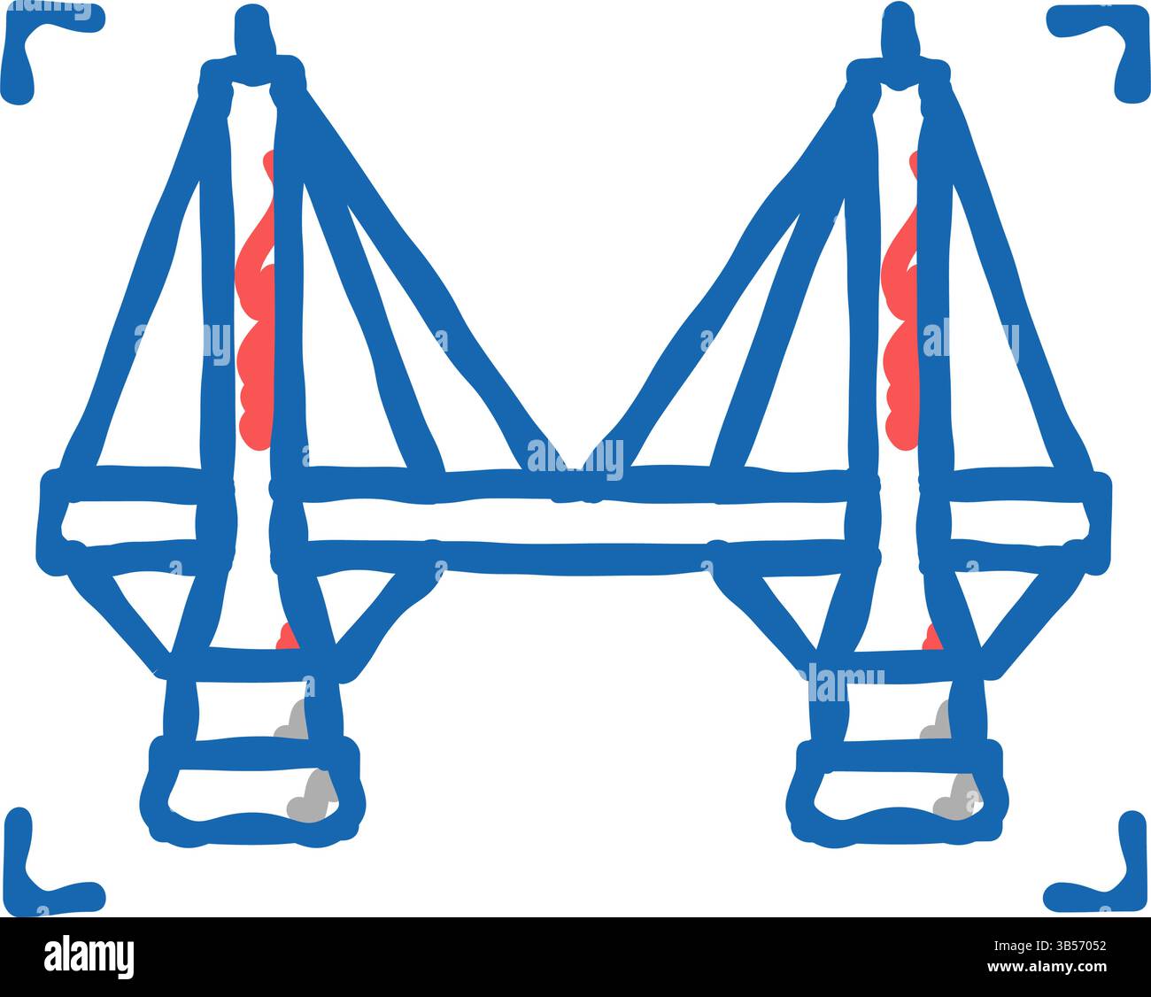 Bridge model testing Stock Vector Images - Alamy