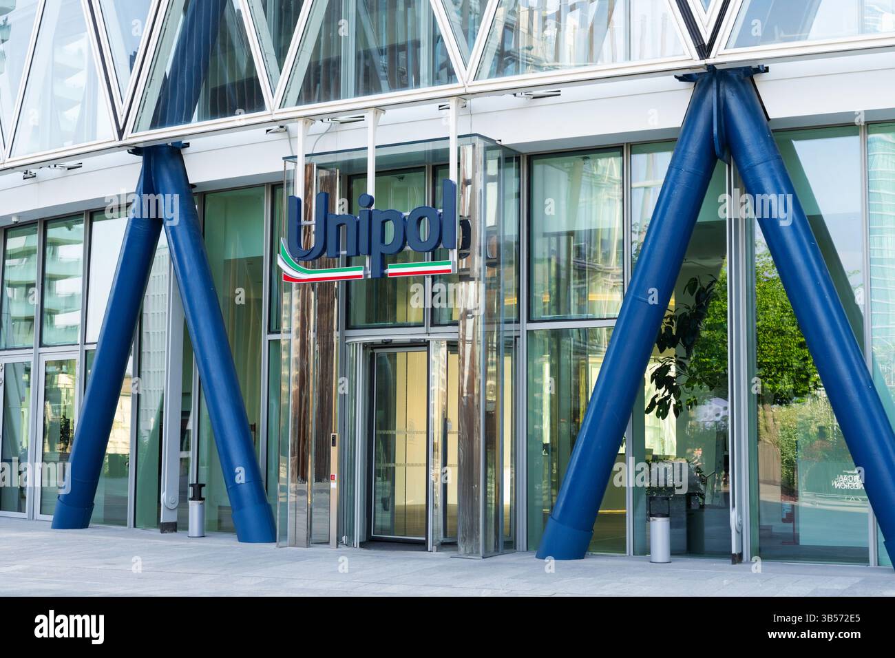 Milan, Italy - April, 08, 2025: Unipol headquarters in Milan. Modern ...