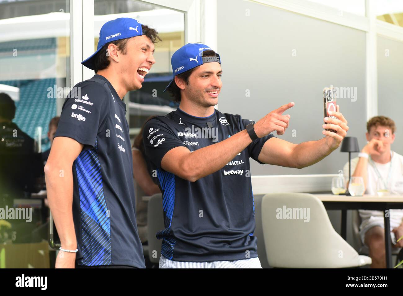 Miami, USA. 01st May, 2025. Teammates Alexander Albon of Thailand and ...