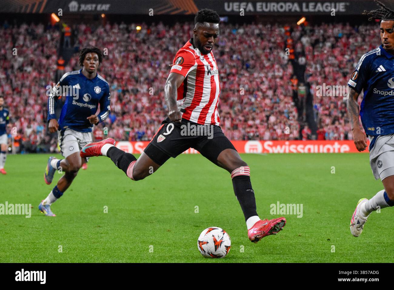 Bilbao, Spain, May 1, 2025: Iñaki Williams 9 Athletic during the UEFA ...
