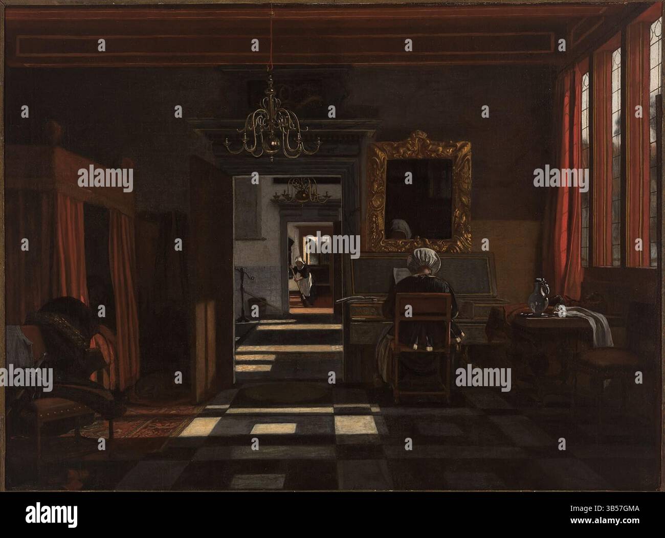 Title: Interior with a Woman at the Virginal Artist: Emanuel de Witte ...