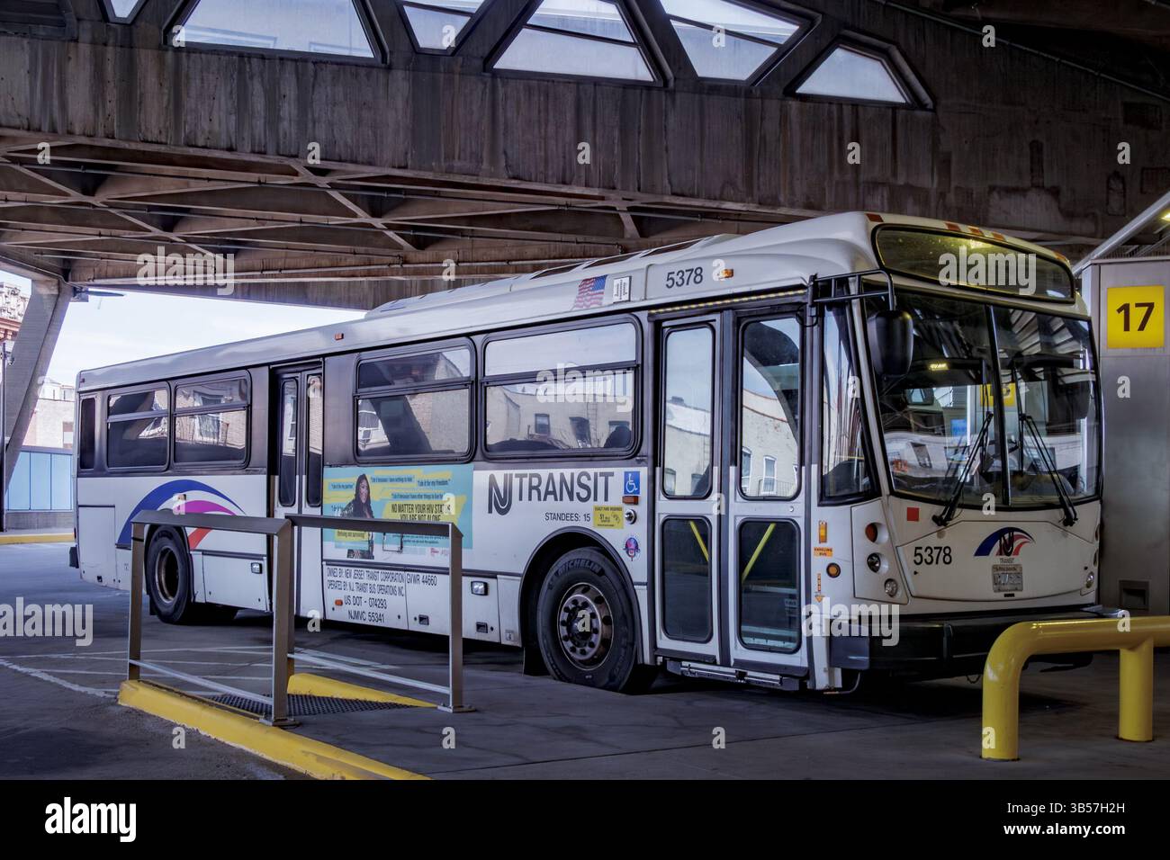 USA. 01st May, 2025. A New Jersey transit bus seen at the GWB Bus ...