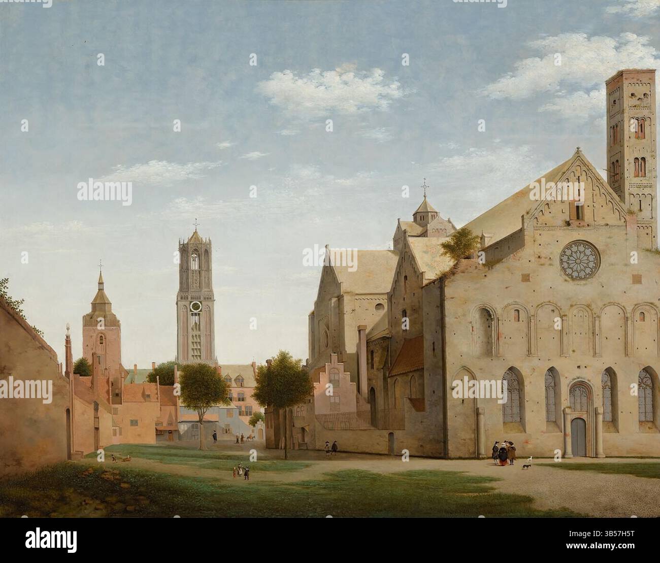 Title: View of Saint Mary's Square and Saint Mary's Church, Utrecht ...