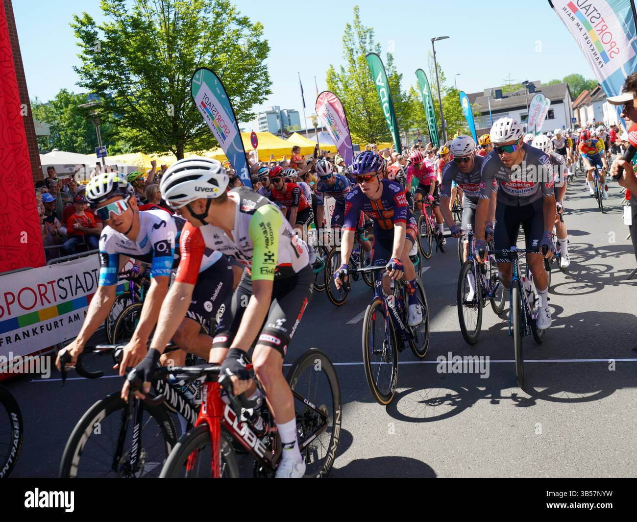 Eschborn, Germany. May 1st 2025. Start at 62nd Eschborn-Frankfurt 2025 ...