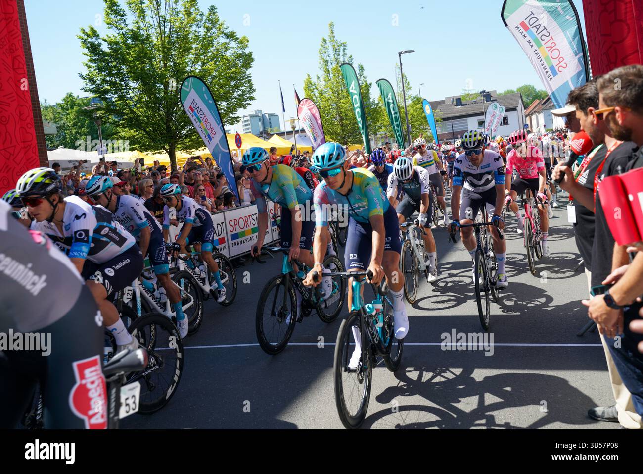 Eschborn, Germany. May 1st 2025. Start at 62nd Eschborn-Frankfurt 2025 ...