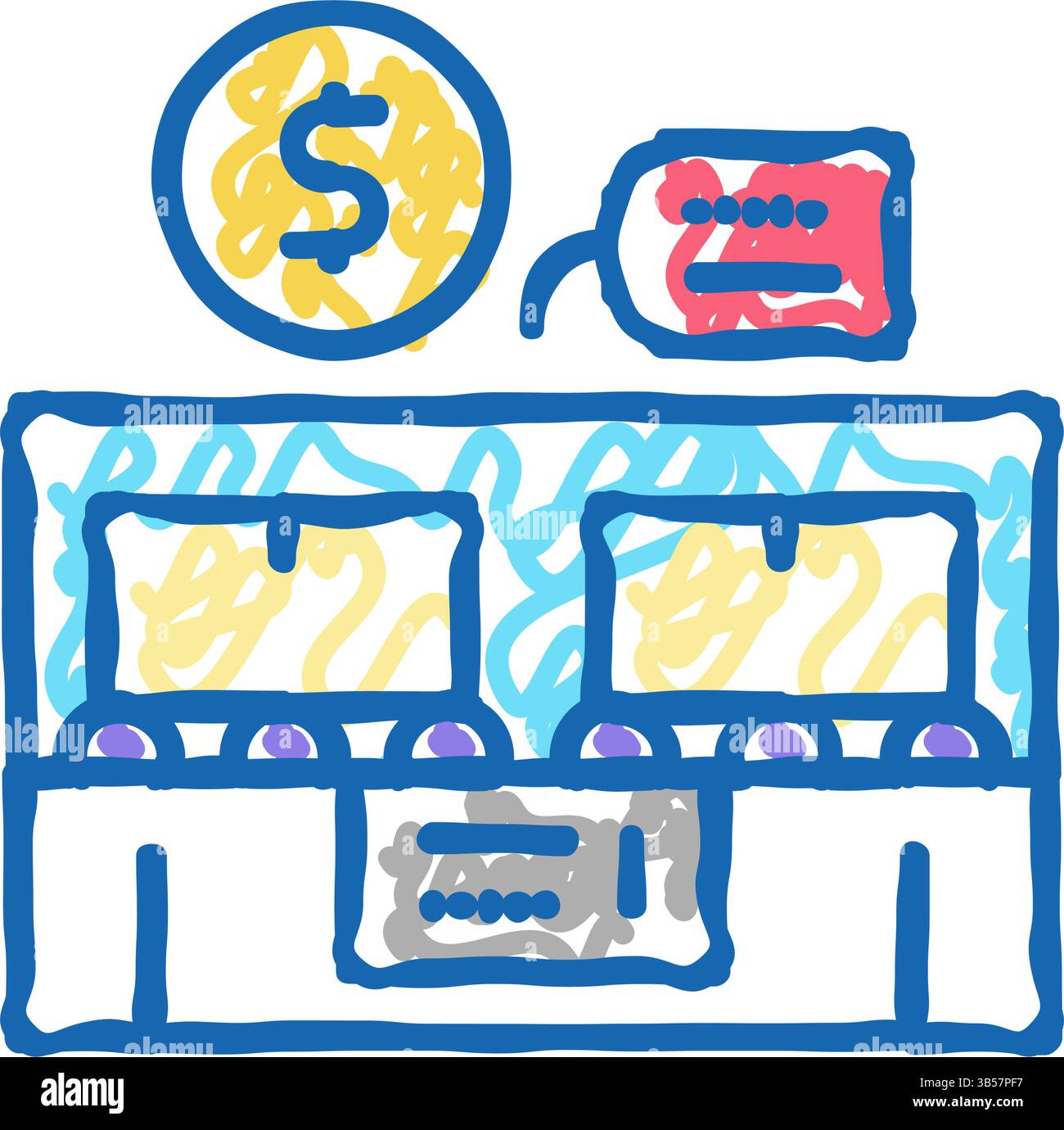 computer class rental icon doodle illustration Stock Vector Image & Art ...