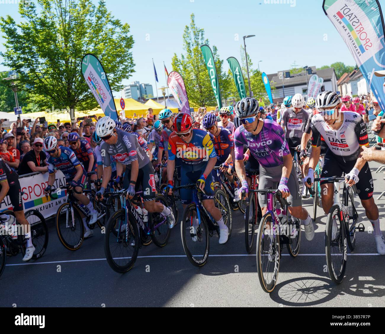 Eschborn, Germany. May 1st 2025. Start at 62nd Eschborn-Frankfurt 2025 ...