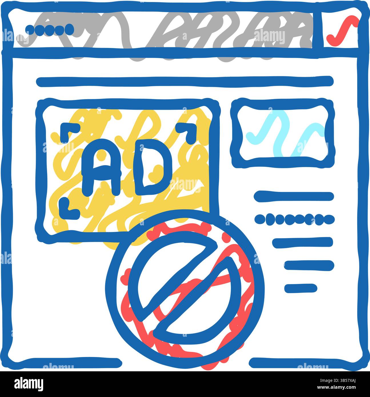 Blocked ads web site hi-res stock photography and images - Alamy