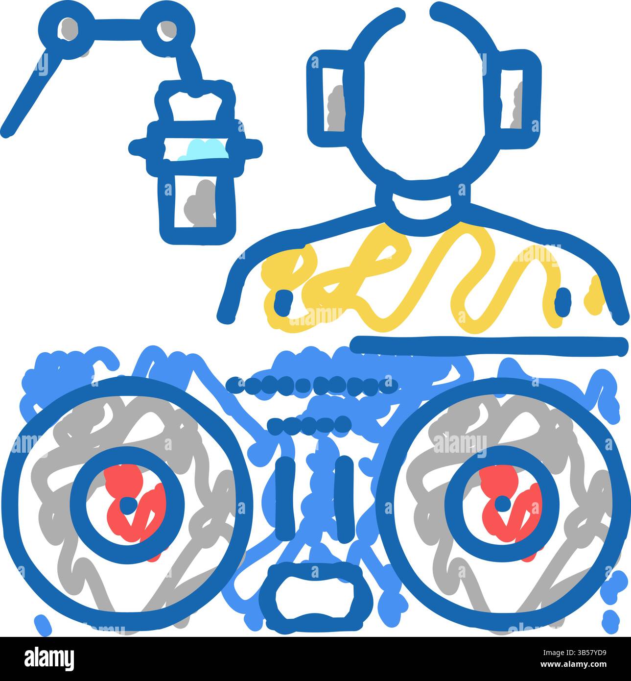 dj and radio host icon doodle illustration Stock Vector Image & Art - Alamy