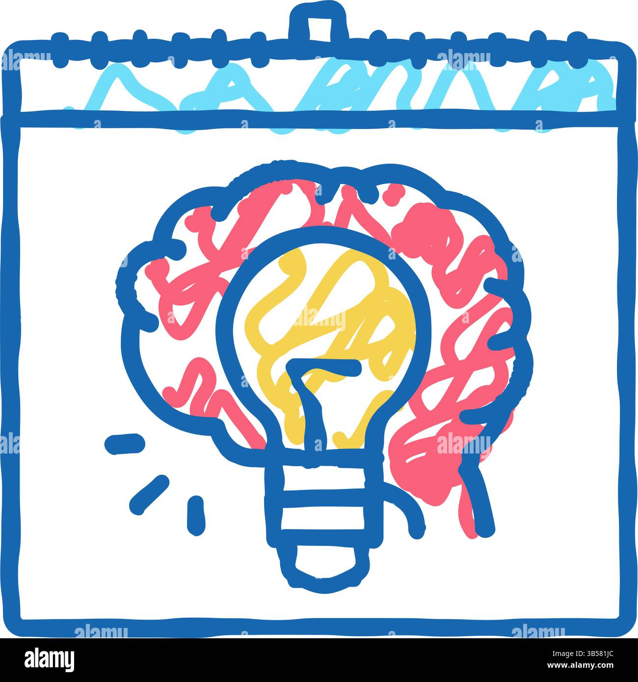 international creativity and innovation icon doodle illustration Stock ...