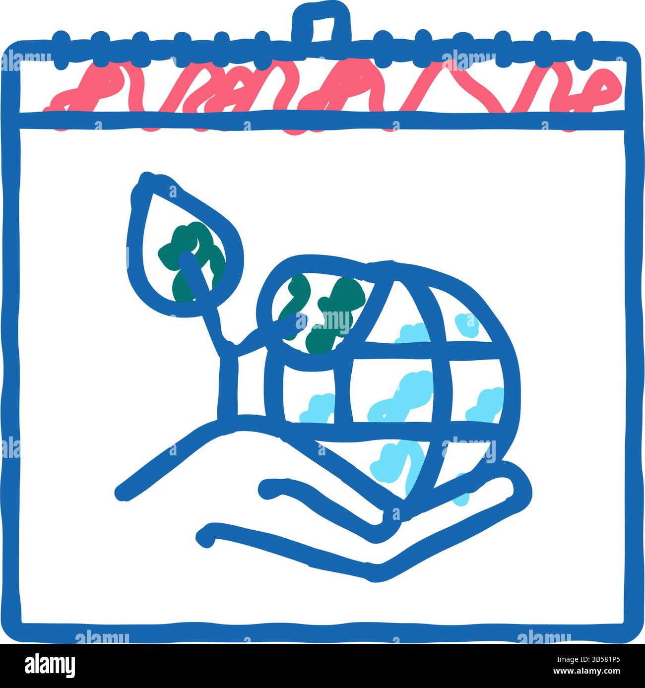 world environment day icon doodle illustration Stock Vector Image & Art ...