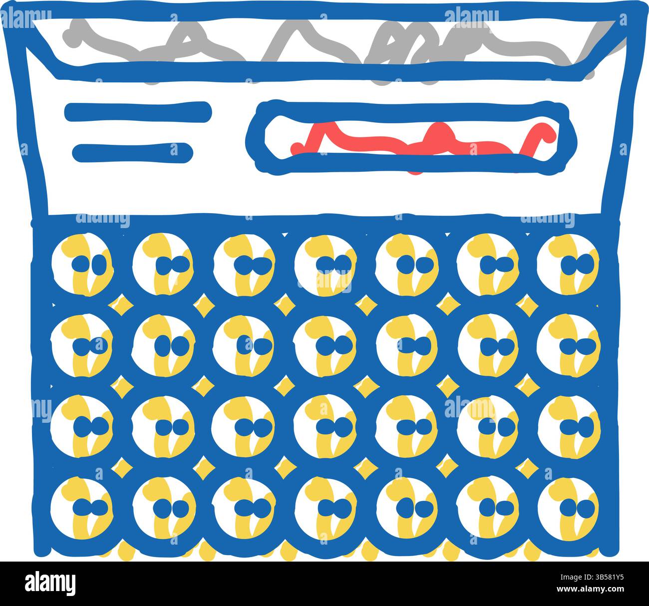 bullet box icon doodle illustration Stock Vector Image & Art - Alamy