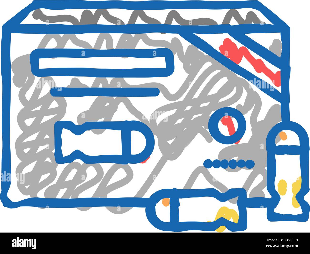 bullet package icon doodle illustration Stock Vector Image & Art - Alamy