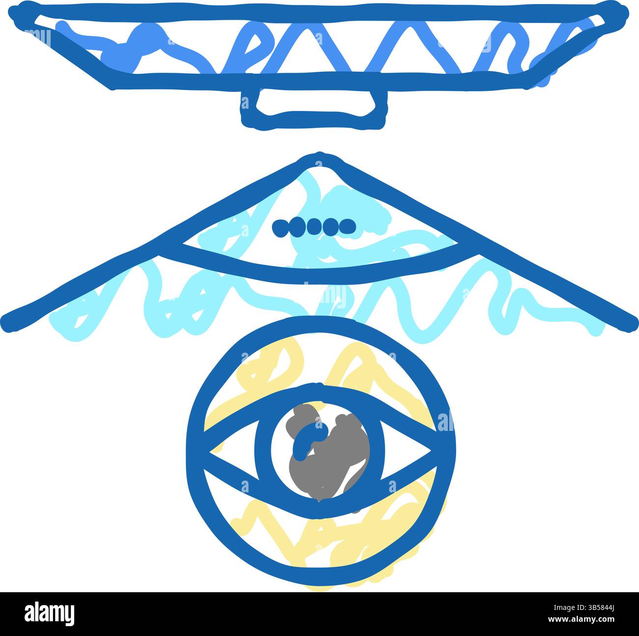 overview computer display icon doodle illustration Stock Vector Image ...