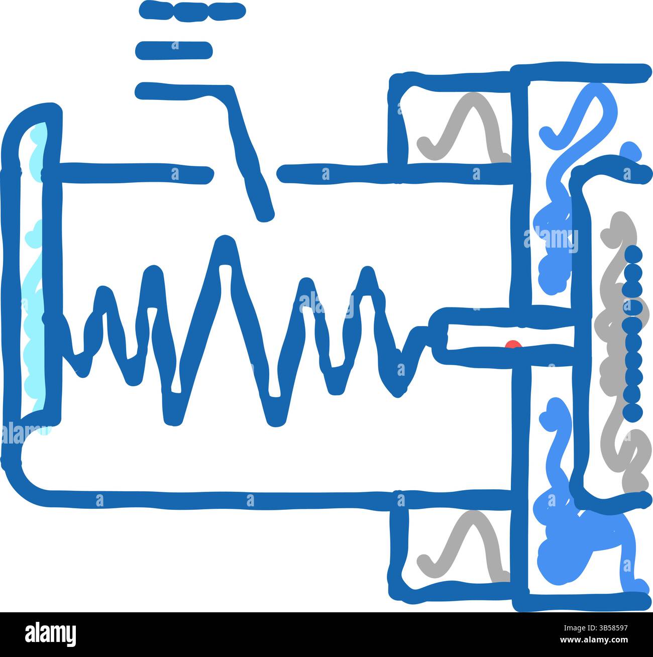 seismograph device icon doodle illustration Stock Vector Image & Art ...