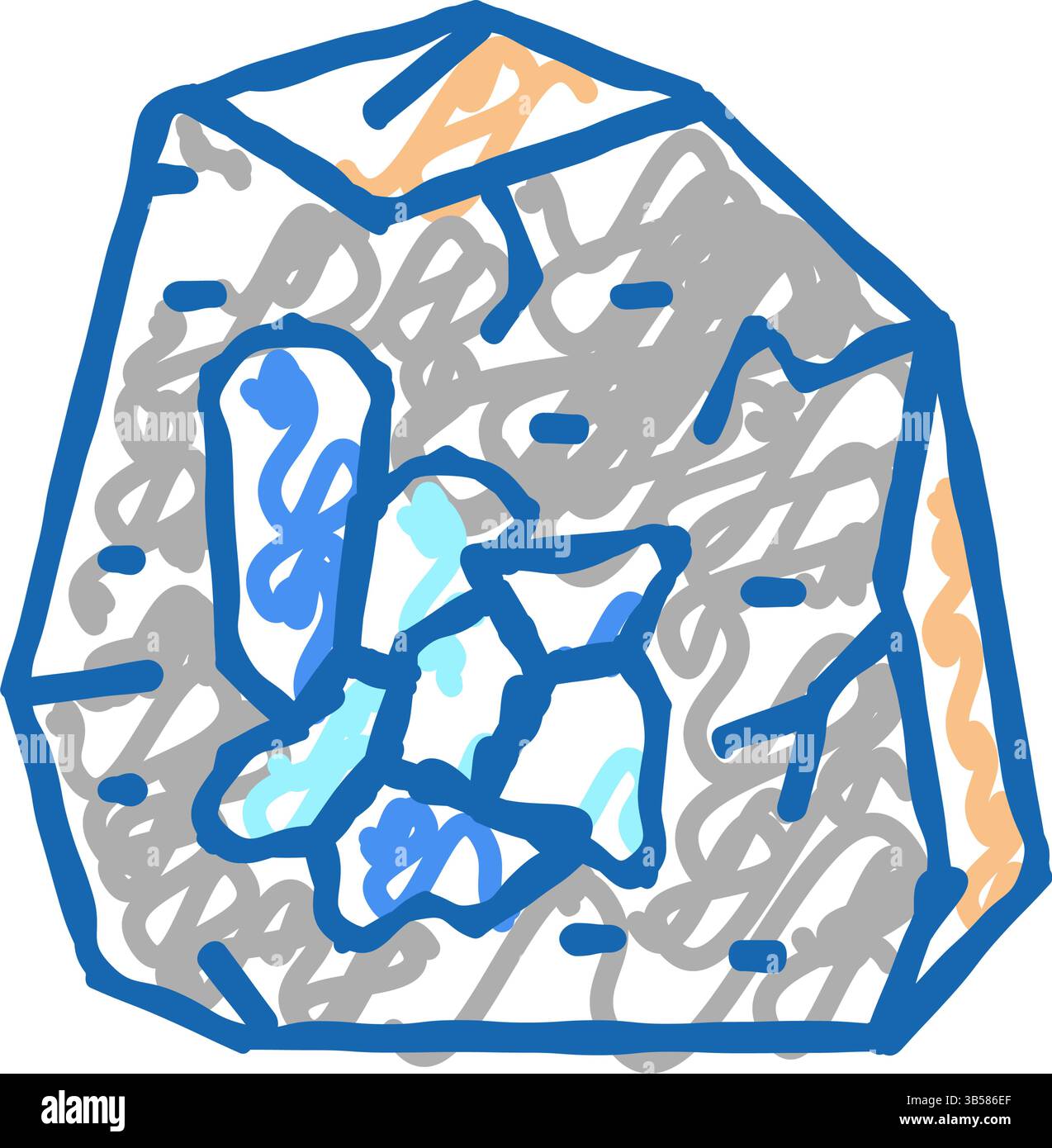 minerals in stone icon doodle illustration Stock Vector Image & Art - Alamy