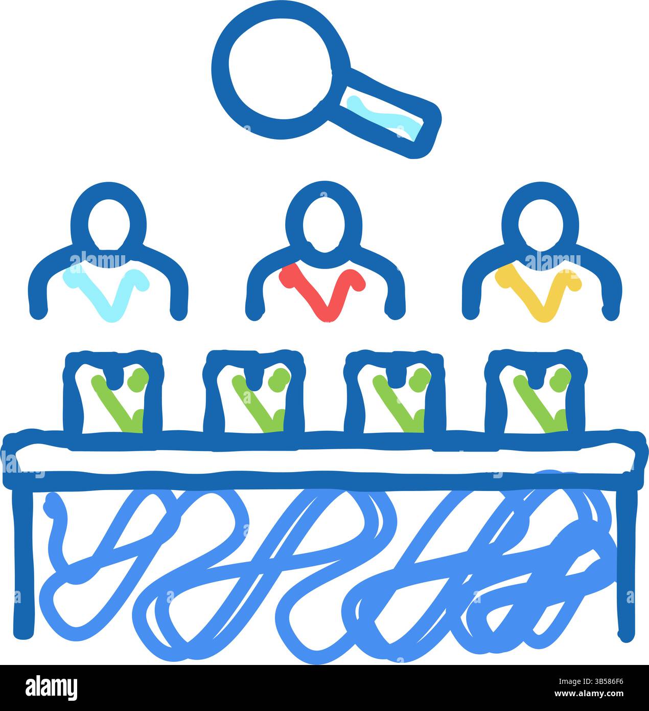 Manager controlling organization process Stock Vector Images - Alamy