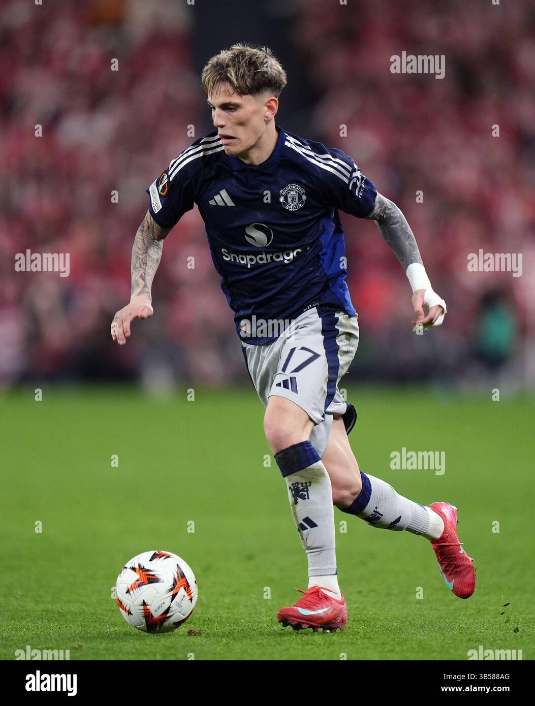 Manchester United's Alejandro Garnacho during the UEFA Europa League ...