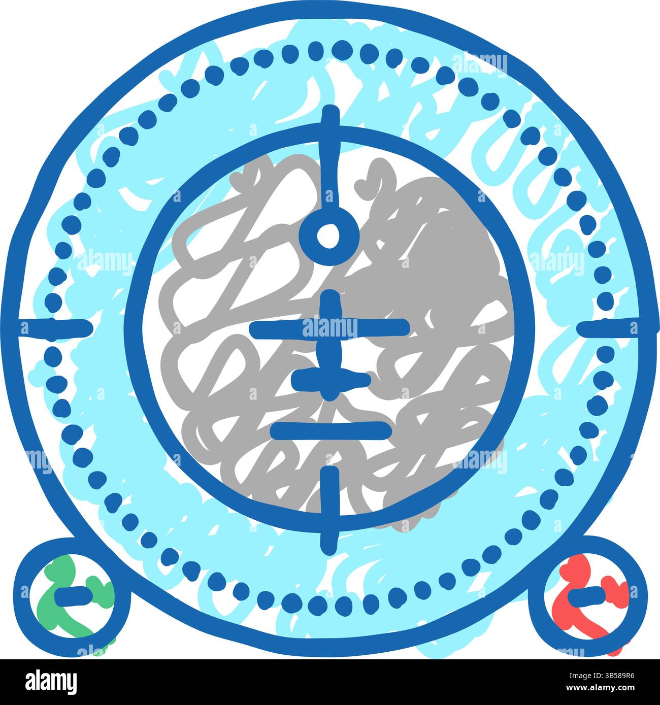 airplane compass icon doodle illustration Stock Vector Image & Art - Alamy