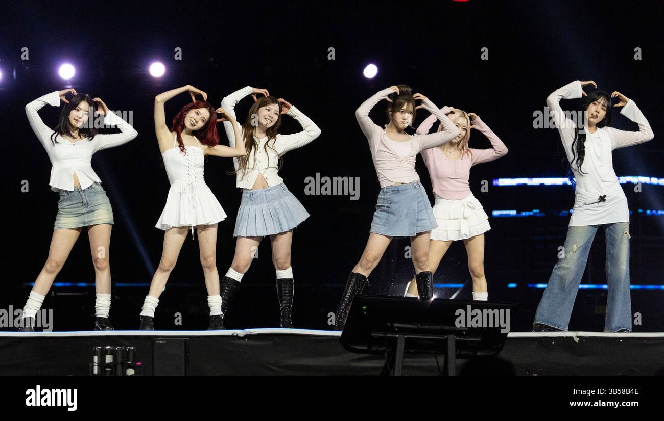 Seoul, South Korea. 30th Apr, 2025. Rapper J, Sieun, Seeun, Isa, Sumin ...