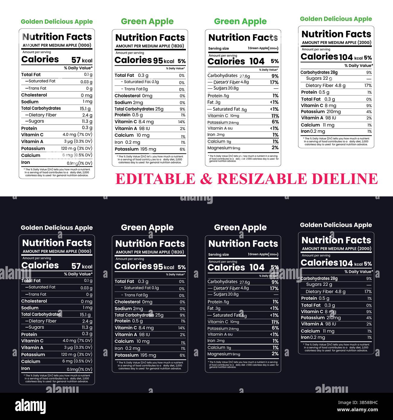 Golden Delicious apple supplement, Fruits information with daily value ...