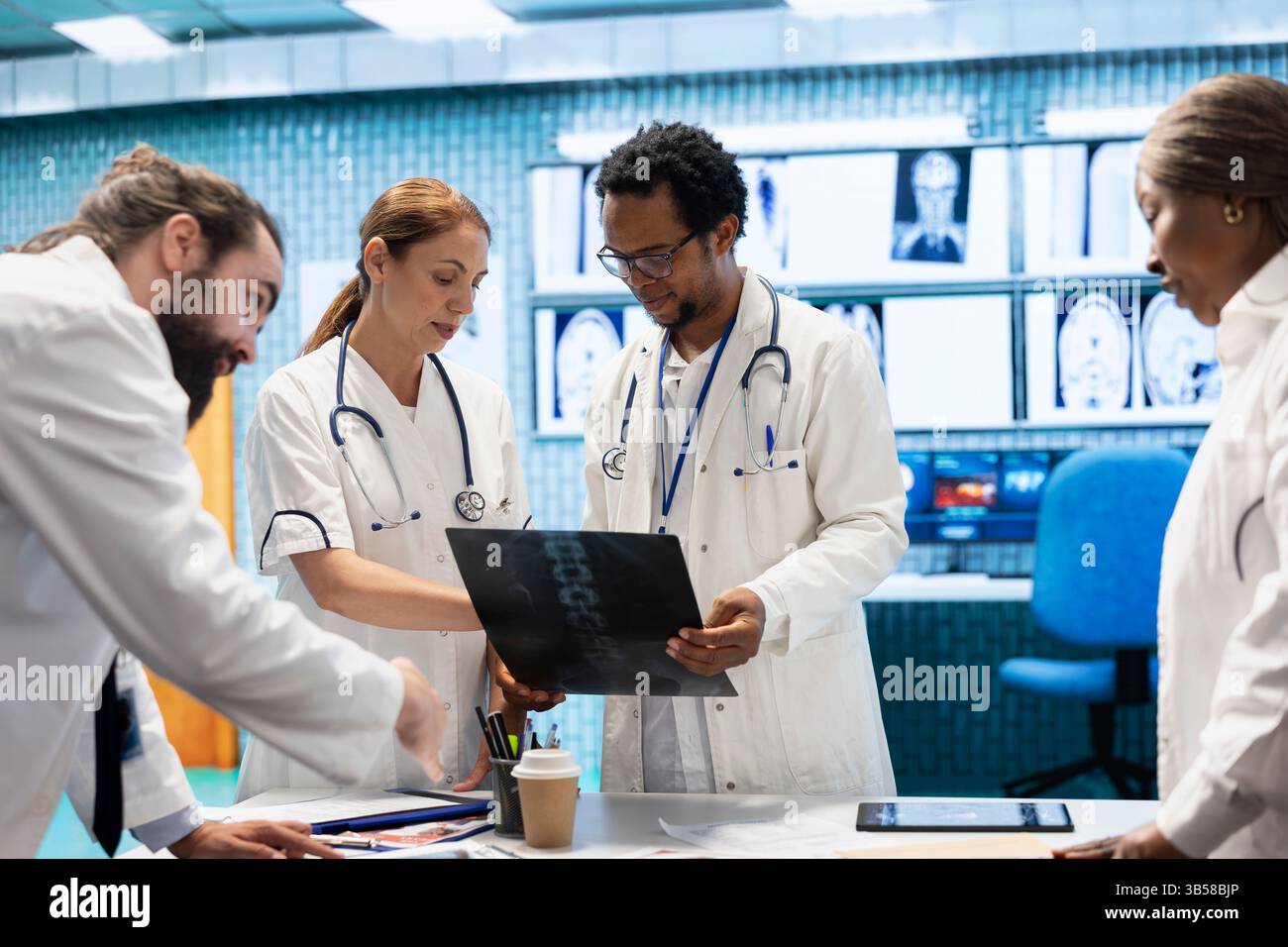 Diverse licensed medics working together to put the right diagnosis ...