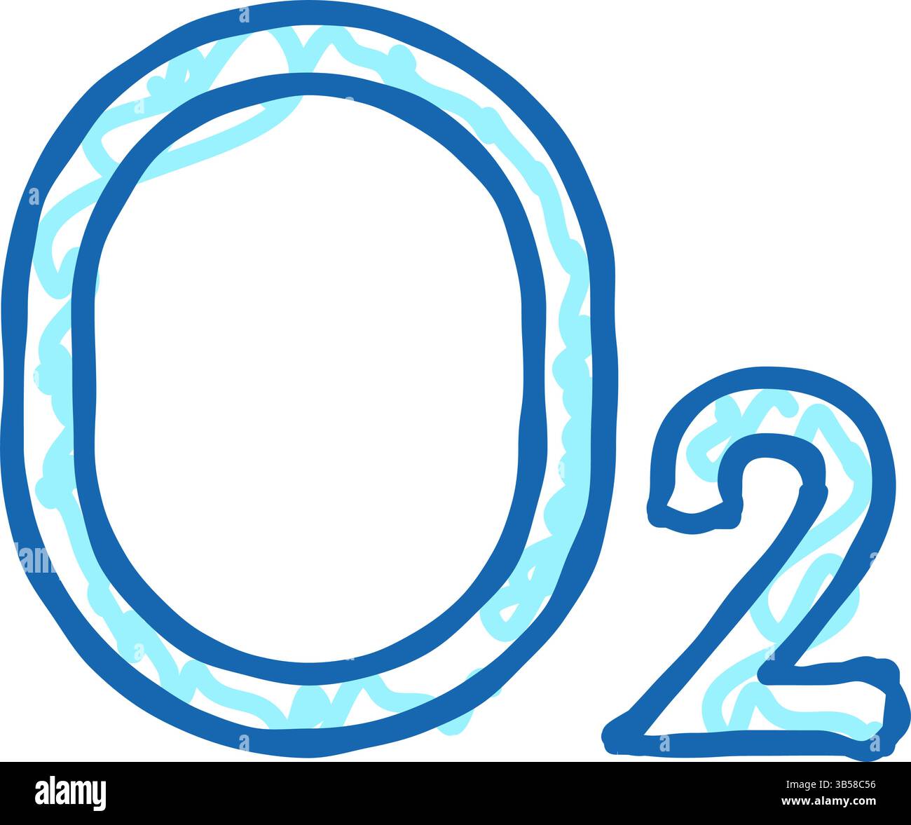o2 oxygen icon doodle illustration Stock Vector Image & Art - Alamy