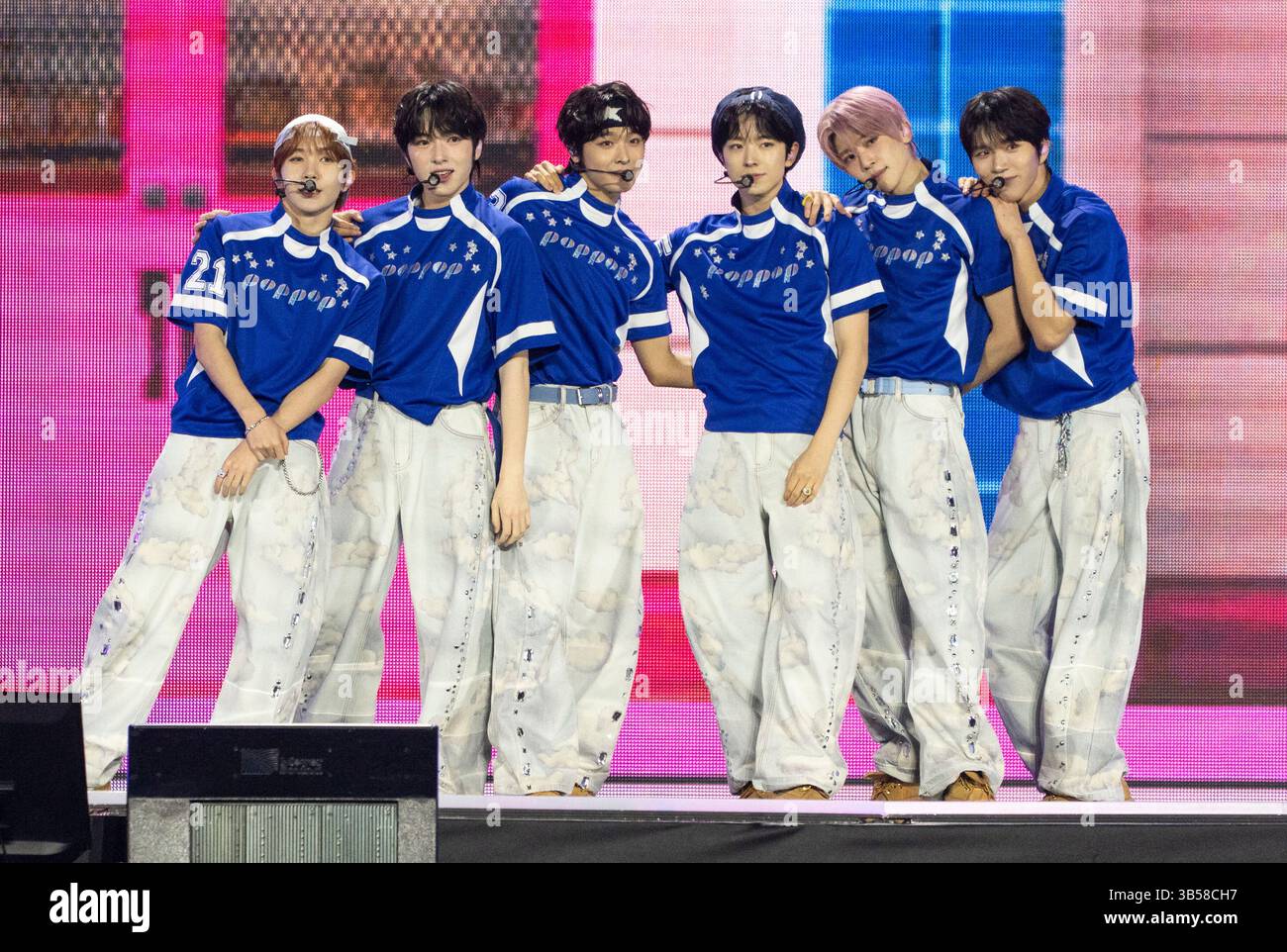 Seoul, South Korea. 30th Apr, 2025. Japanese members Sion, Riku, Yushi ...