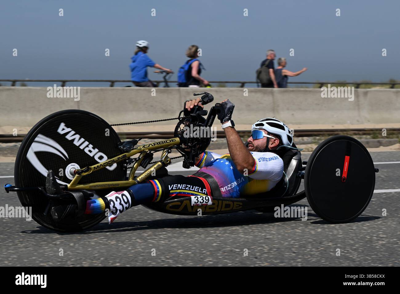 Oostende, Belgium. 01st May, 2025. Venezuelan Richard Leandro Espinoza ...