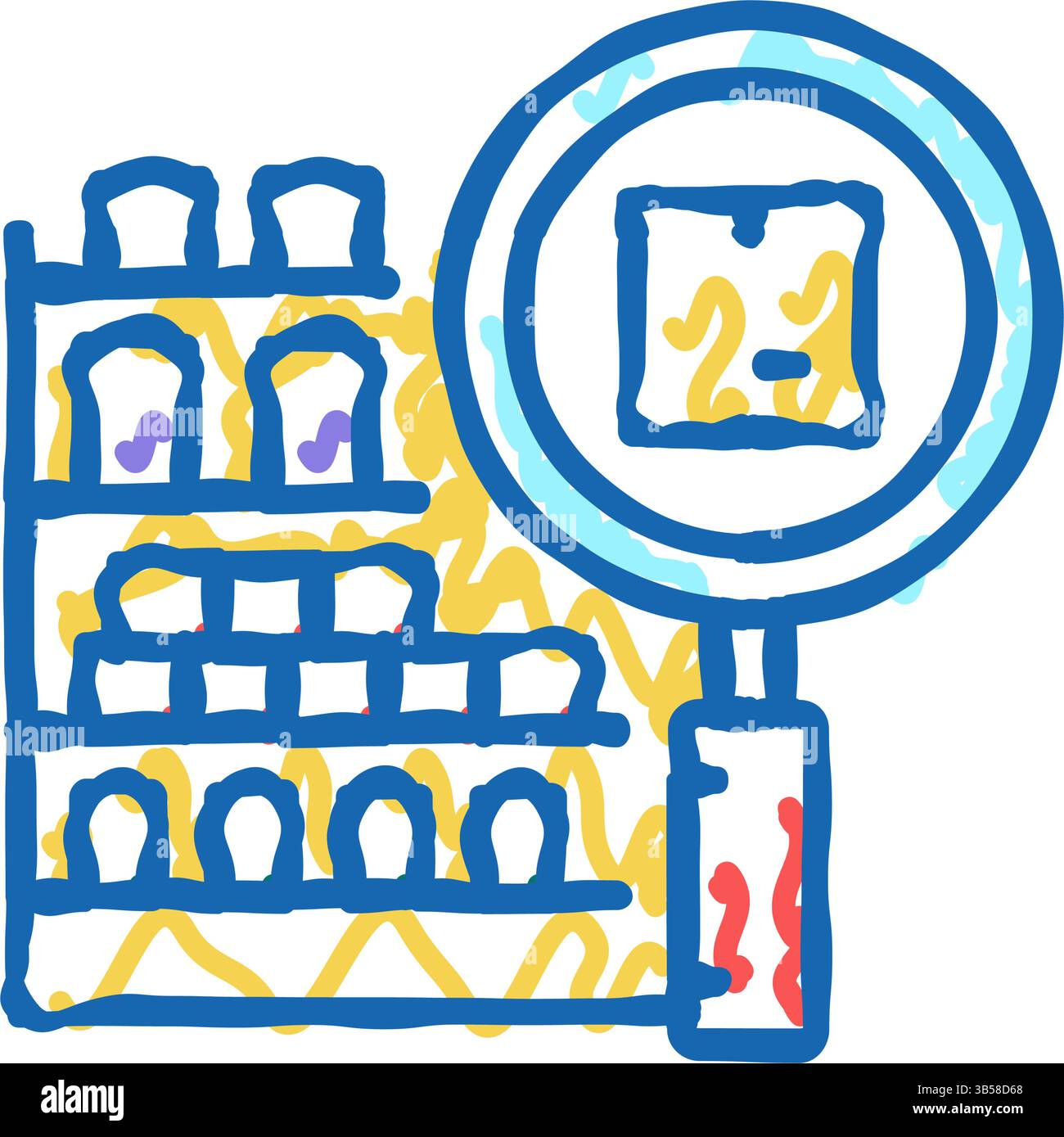 inventory management icon doodle illustration Stock Vector Image & Art ...