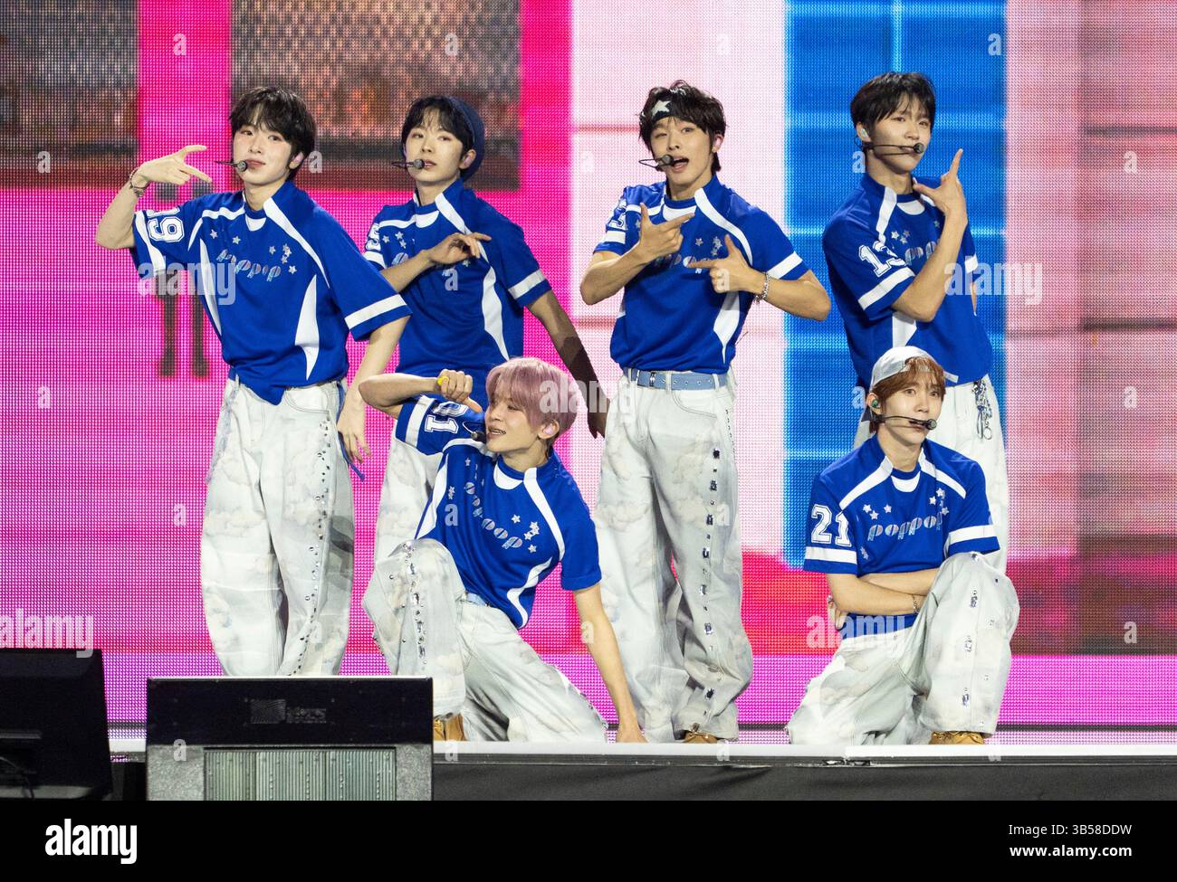 Seoul, South Korea. 30th Apr, 2025. Japanese members Sion, Riku, Yushi ...