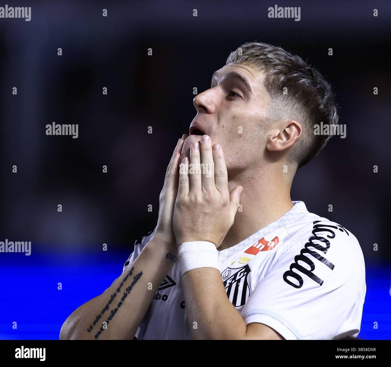 SP - SANTOS - 01/05/2025 - BRAZILIAN CUP 2025, SANTOS x CRB - Benjamin Rollheiser, Santos player ...