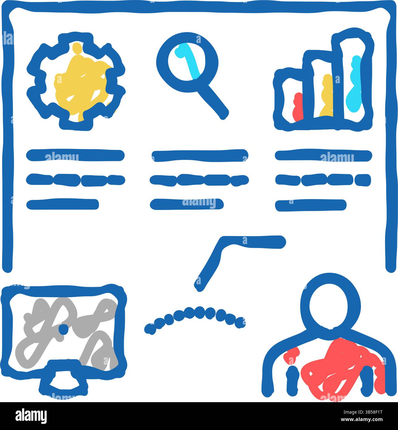 report of incident icon doodle illustration Stock Vector Image & Art ...