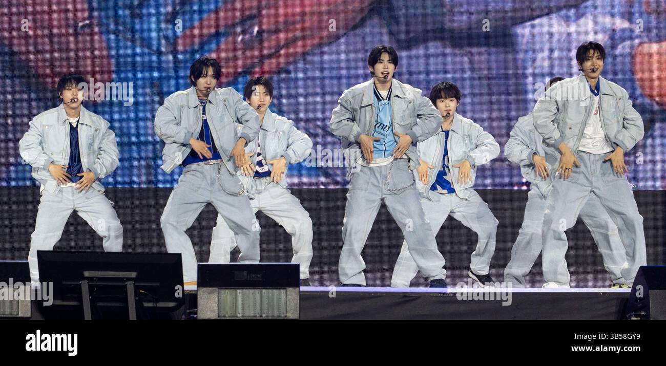 Seoul, South Korea. 30th Apr, 2025. Keiju, Minjae, Donghwa, Amaru ...