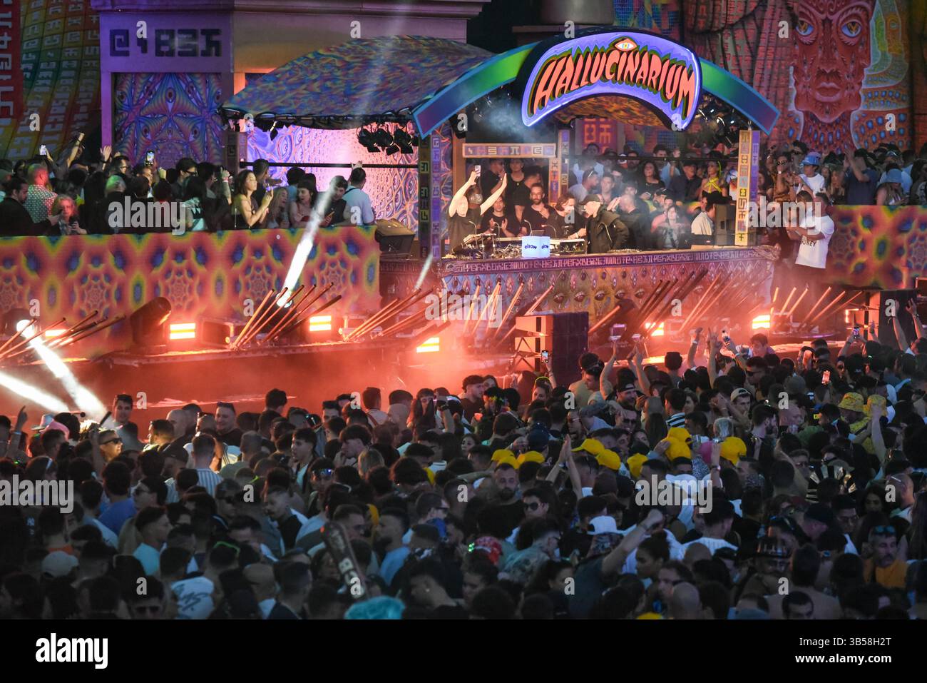 Madrid, Spain - 1st May 2025. German Dj legend Paul Kalkbrenner ...