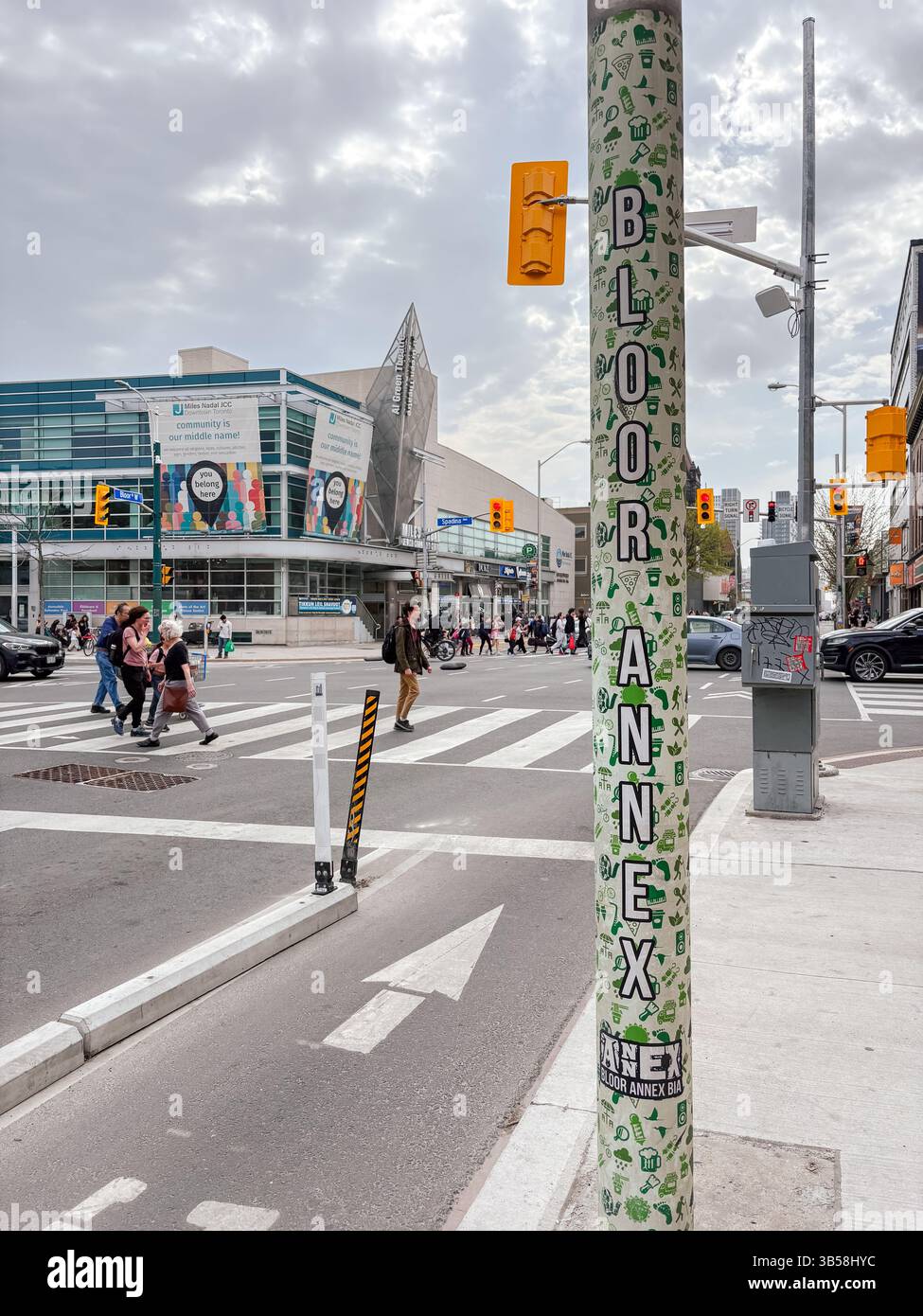 Bloor Annex neighbourhood in Toronto, showing a street intersection and ...