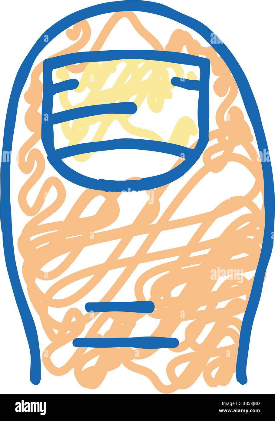 psoriasis nail disease icon doodle illustration Stock Vector Image ...