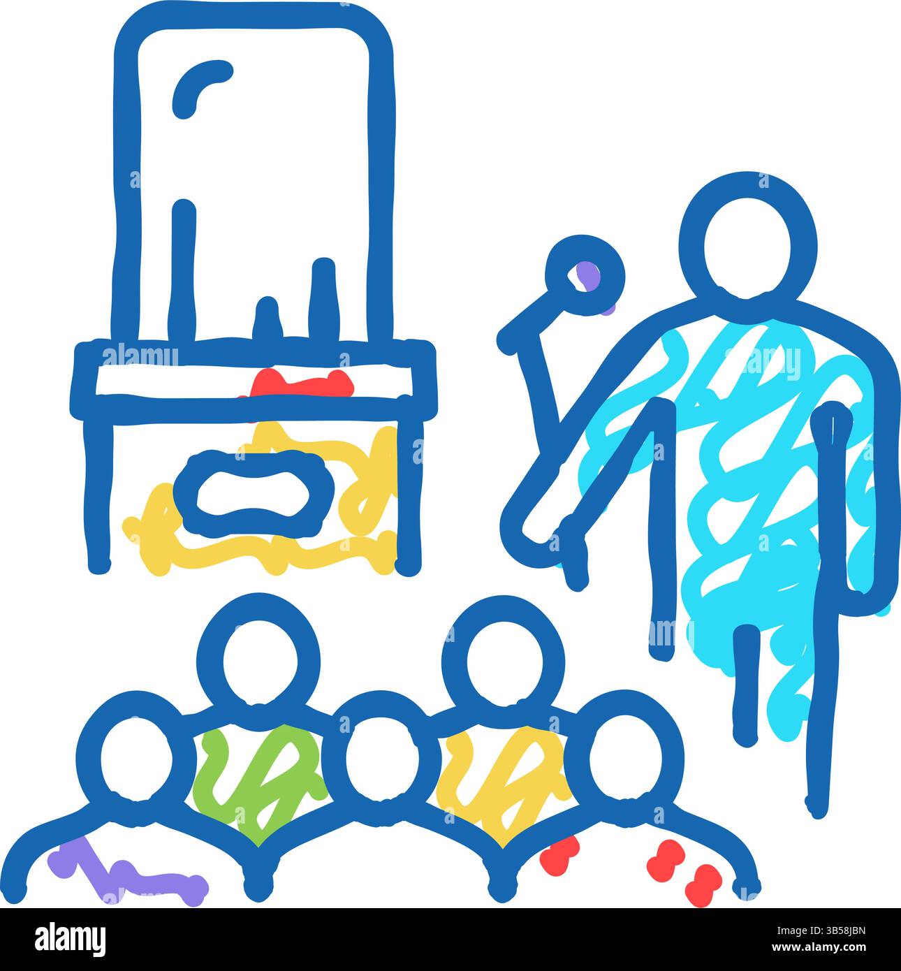 jewelry thing presentation introduction icon doodle illustration Stock ...