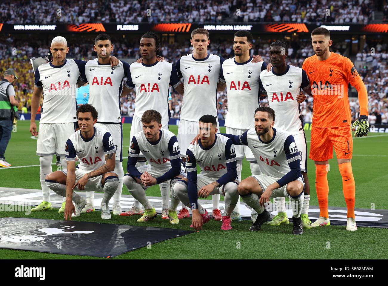 London, UK. 1st May, 2025. Tottenham Players pose for a team photos ...