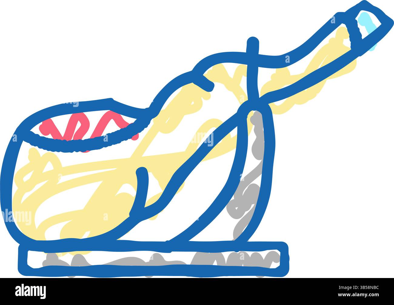 ham leg meat icon doodle illustration Stock Vector Image & Art - Alamy