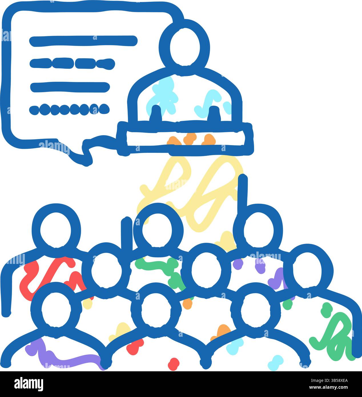 parents meeting icon doodle illustration Stock Vector Image & Art - Alamy
