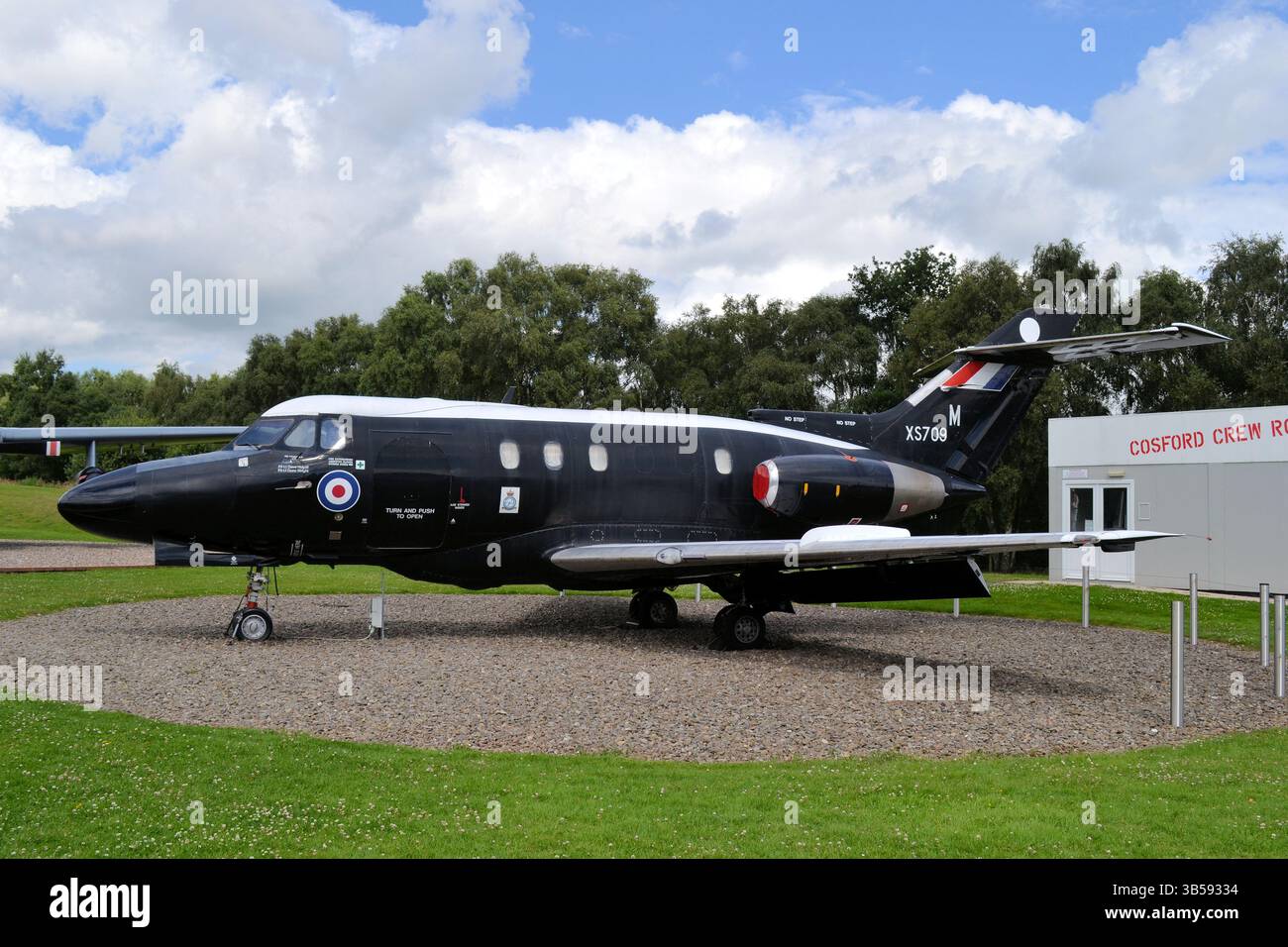 RAF Dominie trainer outside the Cosford Crew Room at the RAF Midlands ...
