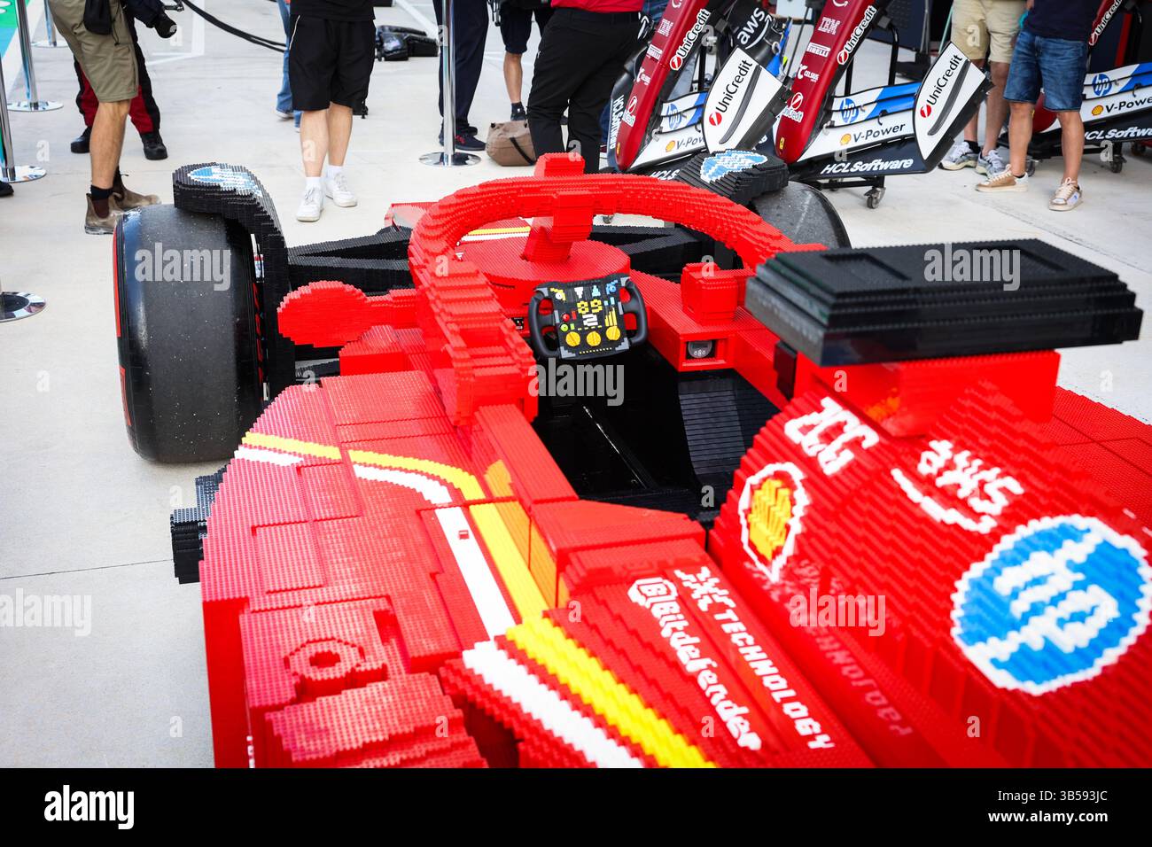 Miami Gardens, Etats Unis. 01st May, 2025. Scuderia Ferrari Lego Car ...
