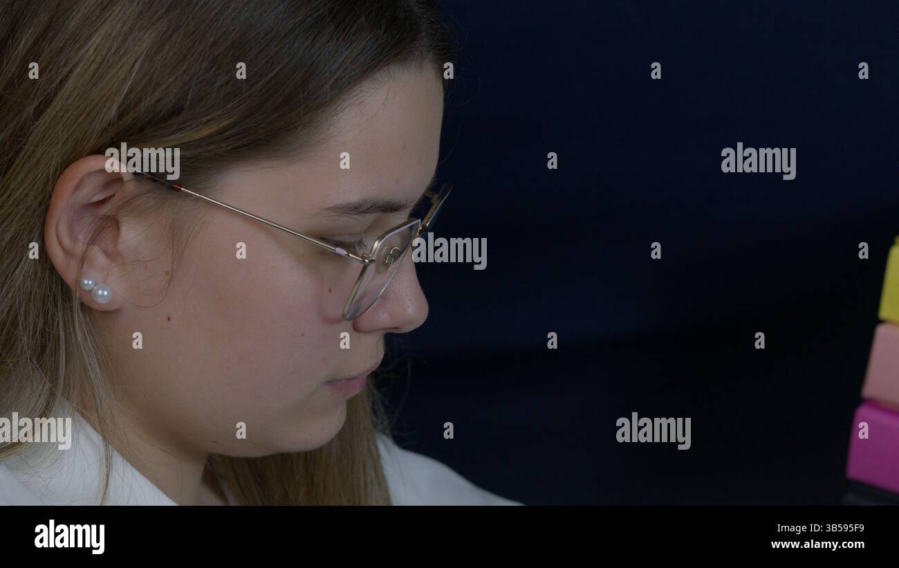 Highlighting contemplative expression hi-res stock photography and ...