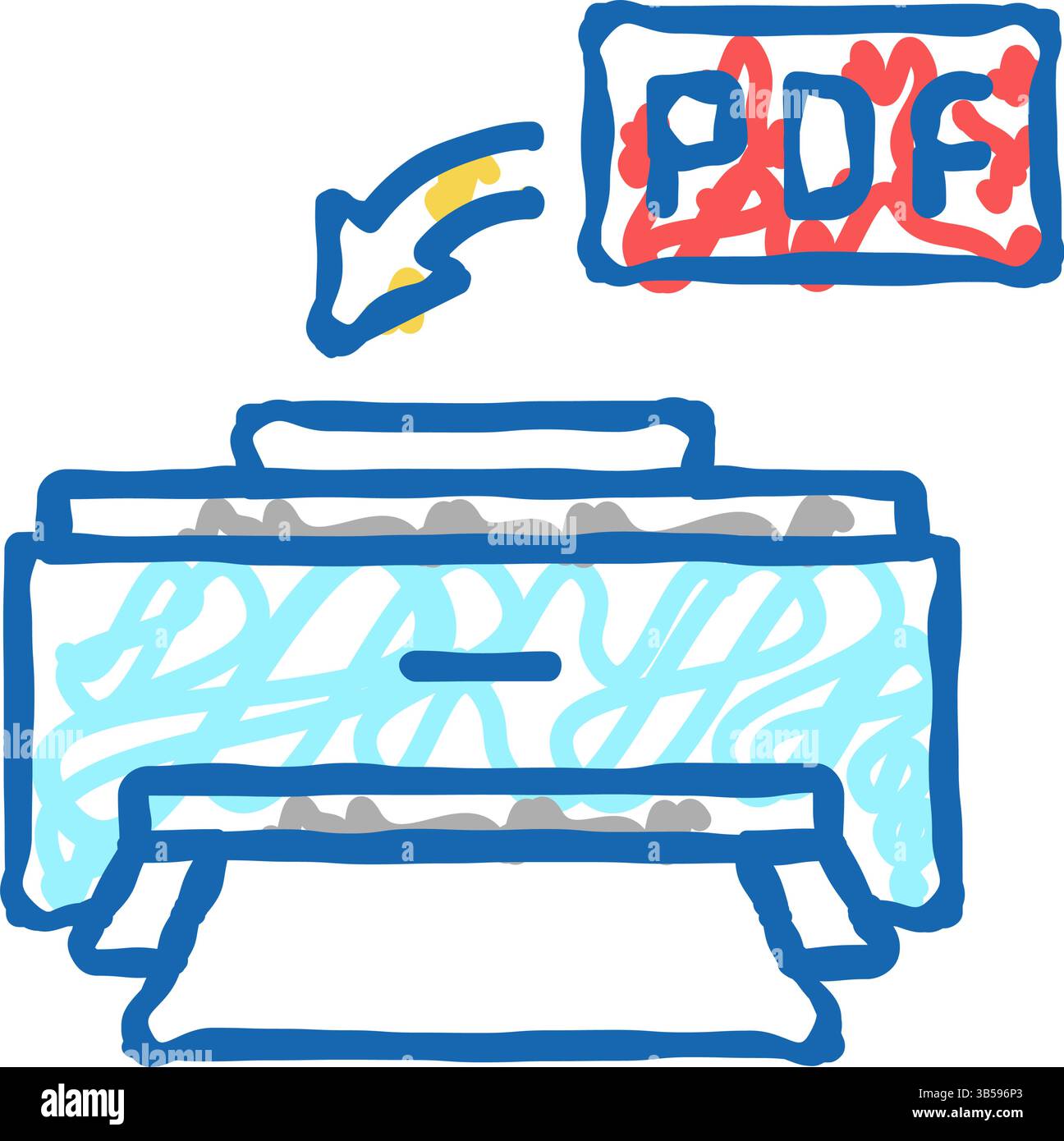 Printing pdf Stock Vector Images - Alamy