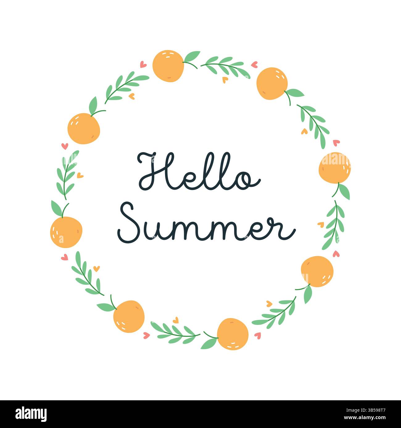 Summer lettering tropical leaves Stock Vector Images - Alamy