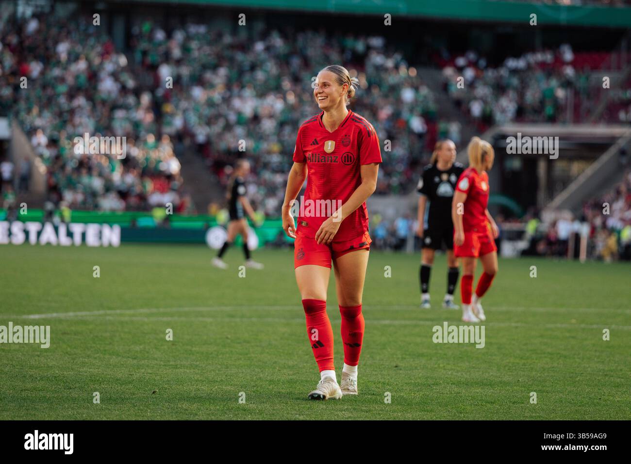 Cologne, Germany, May 1st 2025 Klara Bühl (17 Bayern Munich) during the ...