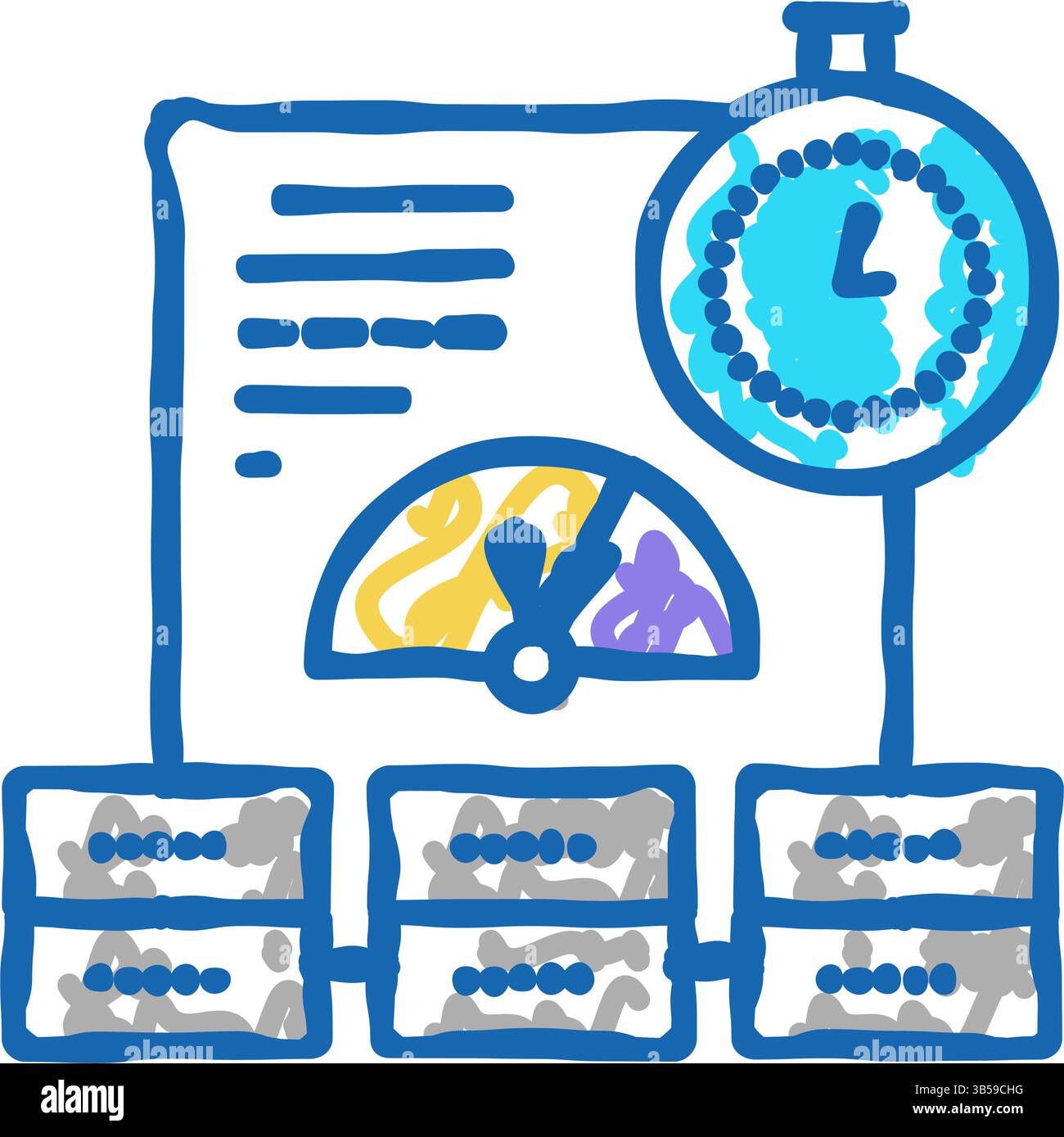 performance system icon doodle illustration Stock Vector Image & Art ...