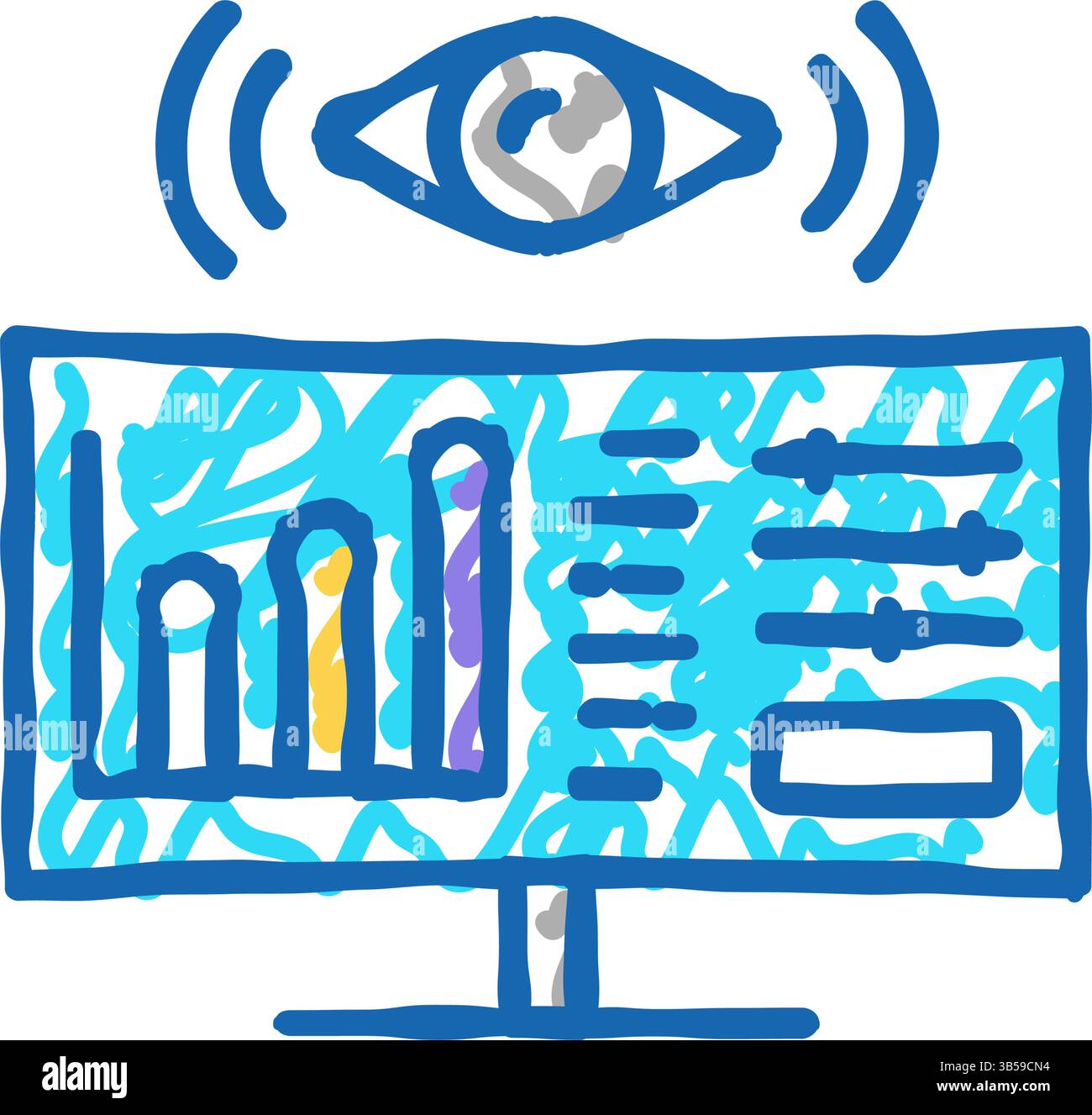 Performance monitoring linear icon Cut Out Stock Images & Pictures - Alamy